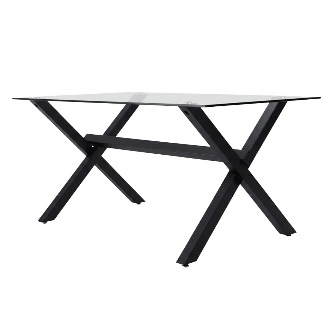 Mesa Rectangular Xinia 160x90 cm | Metal Negro
