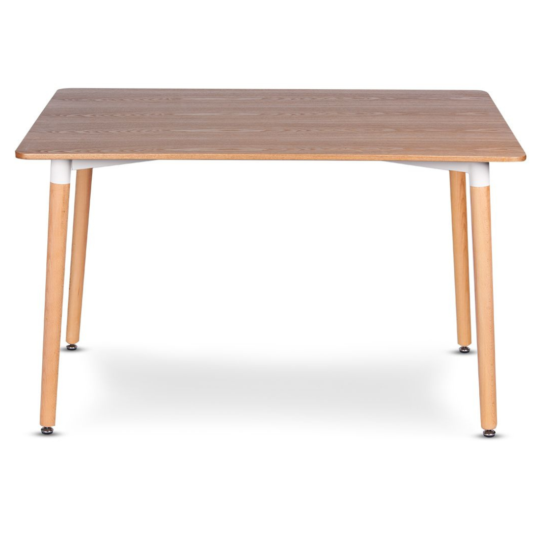 Mesa Rectangular Álamo 130x80 cm | Estilo Escandinavo | Vinilo Madera